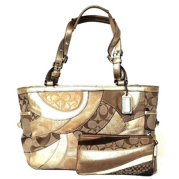 Coach | Bags | Coach Patchwork In Gold | Poshmark